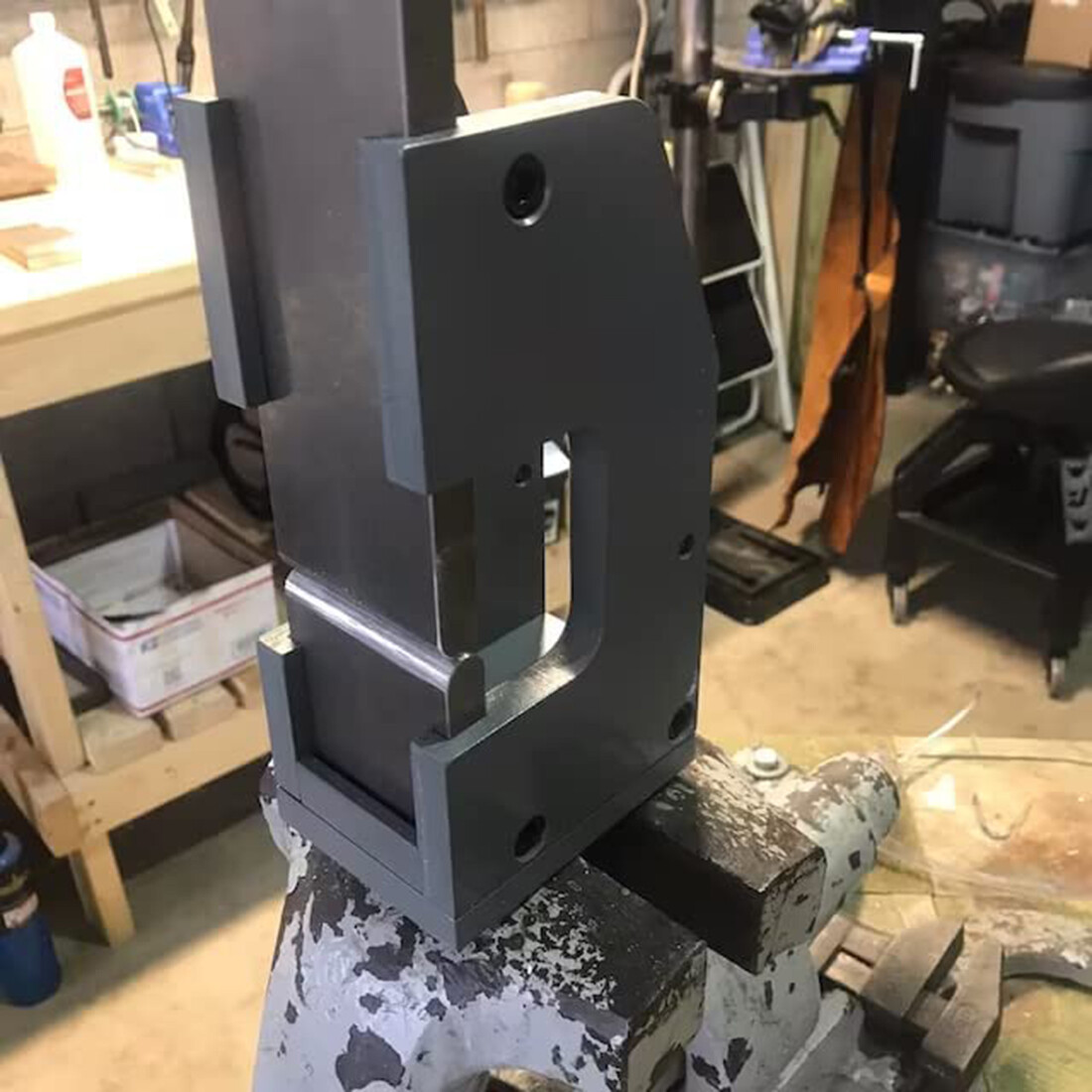 Blacksmith G2 Guillotine Tool Fullering Anvil Metal Work Round Square ...