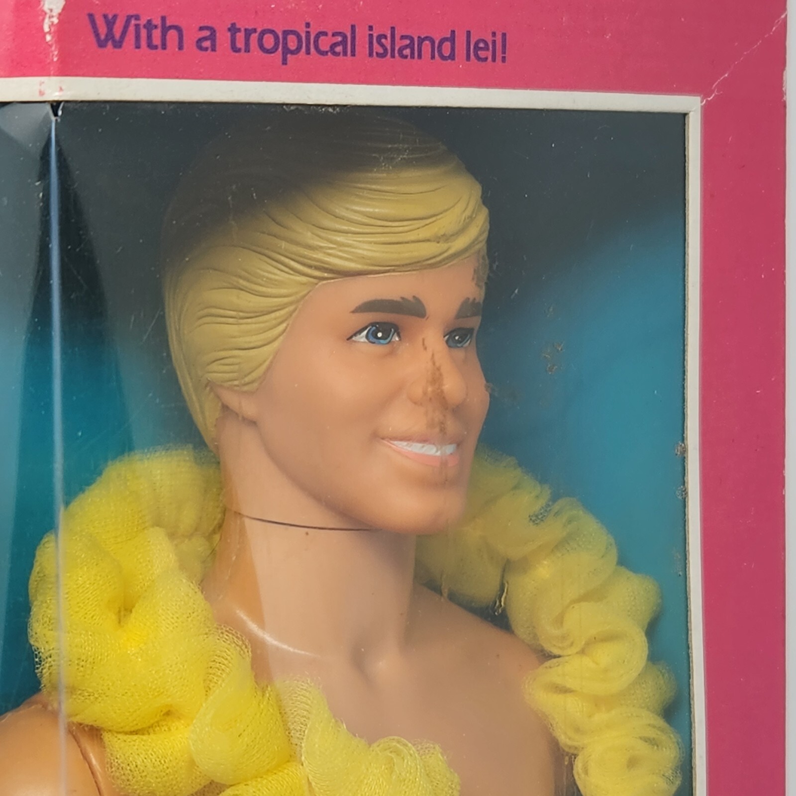 VINTAGE 1985 TROPICAL KEN BARBIE DOLL # 1020 IN ORIGINAL BOX CRACKED ...