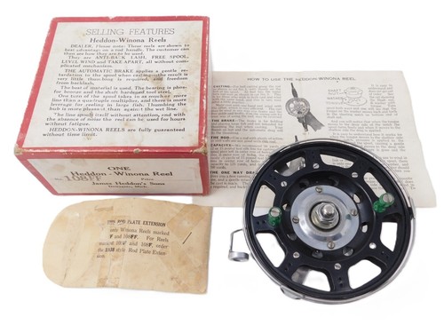Vintage Heddon "Winona, No. 108-FF" Side Mount Casting Reel w/Box ...