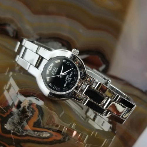 Vintage Swiss Anne Klein Silver Chunky Link Bracelet Watch 12/6559 | eBay