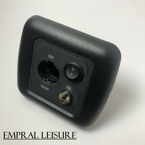 Campervan CBE 12v TV Aerial Socket With ON/OFF Power Switch Caravan ...
