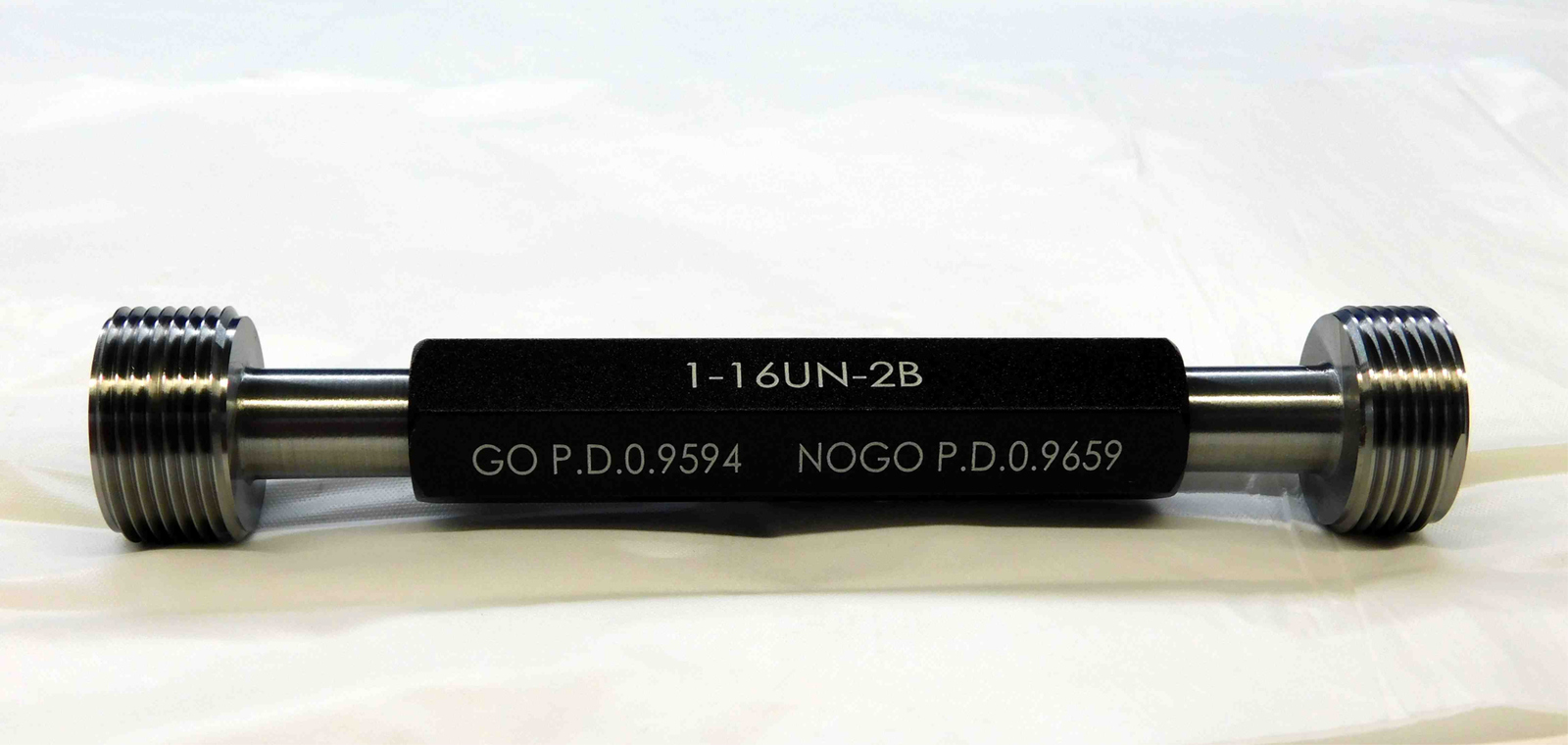 NEW 1" 16 UN 2B THREAD PLUG GAGE 1.0 1.00 GO NO GO P.D.'S = .9594 ...