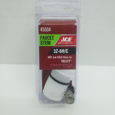 ACE Faucet Stem 3Z-6H/C For Valley HOT & COLD Faucets #45504 | eBay