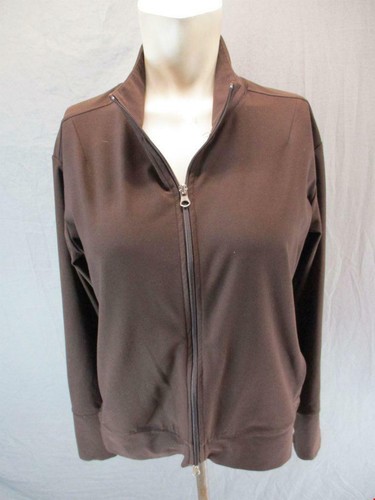 Lucy Size L Womens Brown Athletic Long Sleeve Full Zip Active Track ...