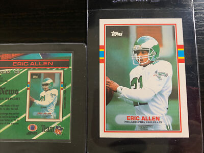 1989 Topps Eric Allen #120 Philadelphia Eagles 1991 Stadium Club ...