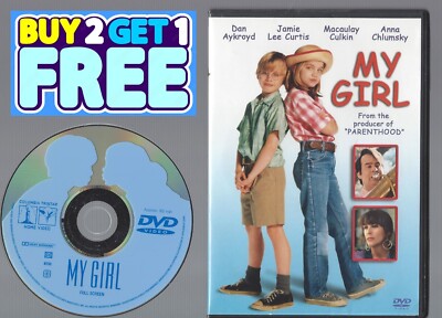 My Girl (DVD, 1991) Macaulay Culkin Dan Aykroyd Disc & Cover Art Only ...