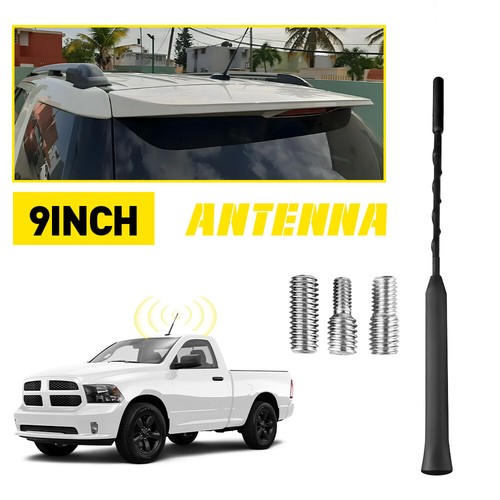 9" Antenna Mast Black Radio Aerial AM/FM Antenna For Ford Transit-150 ...