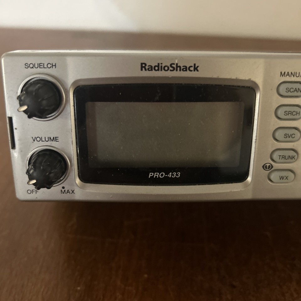 Radio Shack Model PRO-433, 1000 Channel Trunking Scanner UNTESTED No ...