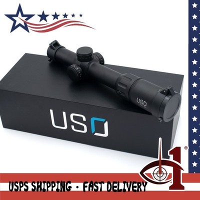 USO U.S. Optics TS-6X 1-6x24 FFP Rifle Scope Red Dot Illuminated 30mm JNG MIL | eBay