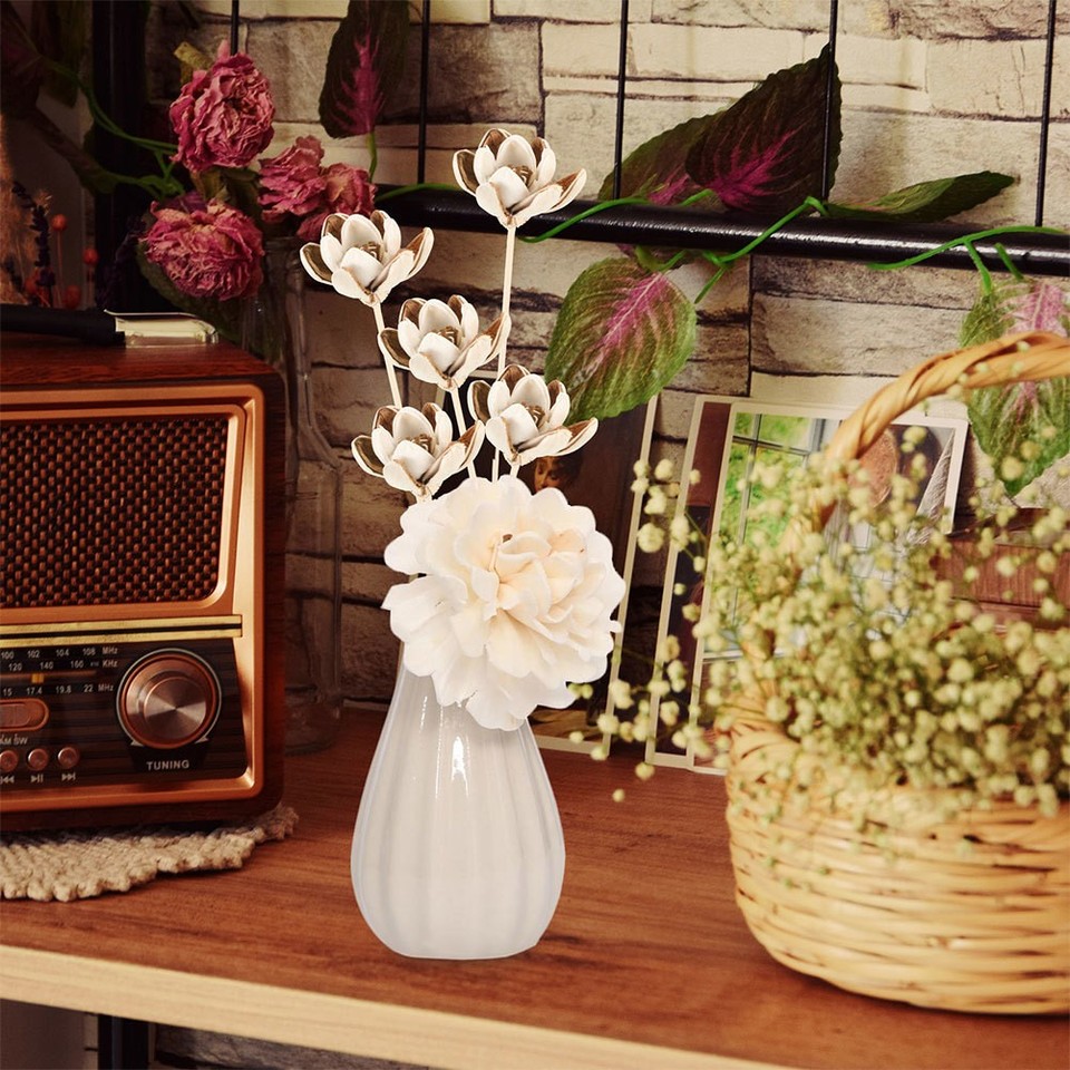 6 Pcs Column Scent Diffuser Aroma Flower Replacement Rattan Sticks ...