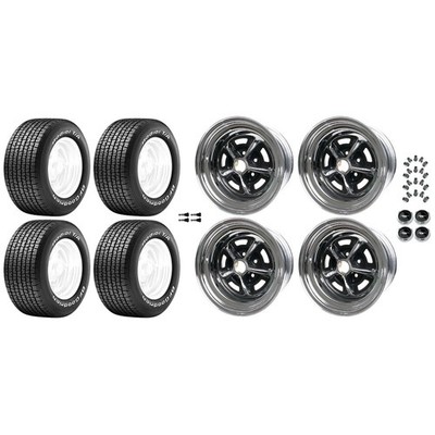 Magnum 500 Wheel 15X8 Kit BFG Radial T/A RWL 245/60R15 Tires Mustang ...