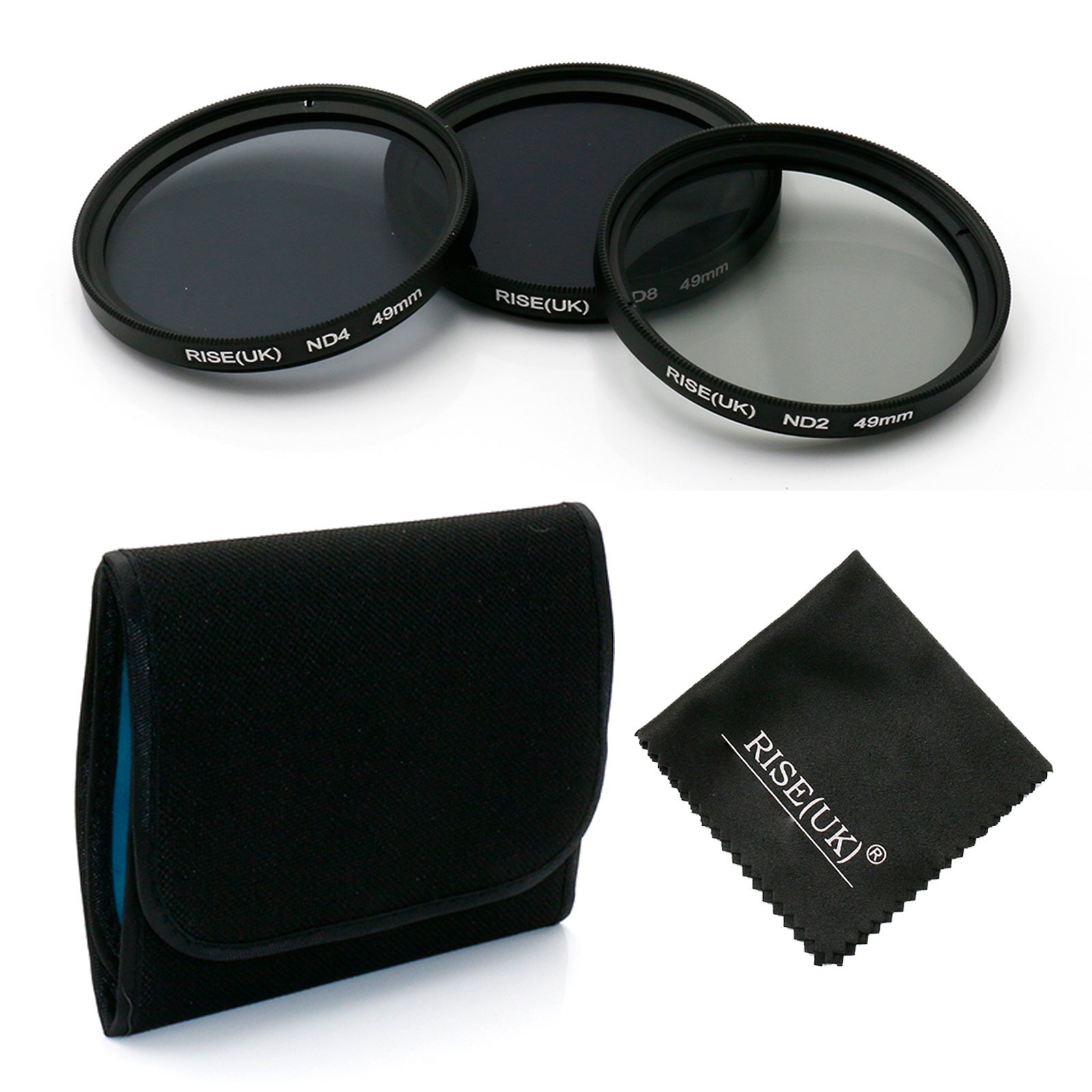 49MM ND Neutral Density Filter Kit ND2 ND4 ND8 for Canon Nikon Camera ...