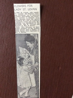 N5a Ephemera 1966 Article Flowers For Lady St Levan Sally Bowden ...
