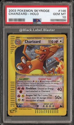 2003 Pokemon Skyridge Crystal Charizard Holo Card #146 - PSA 10 | eBay