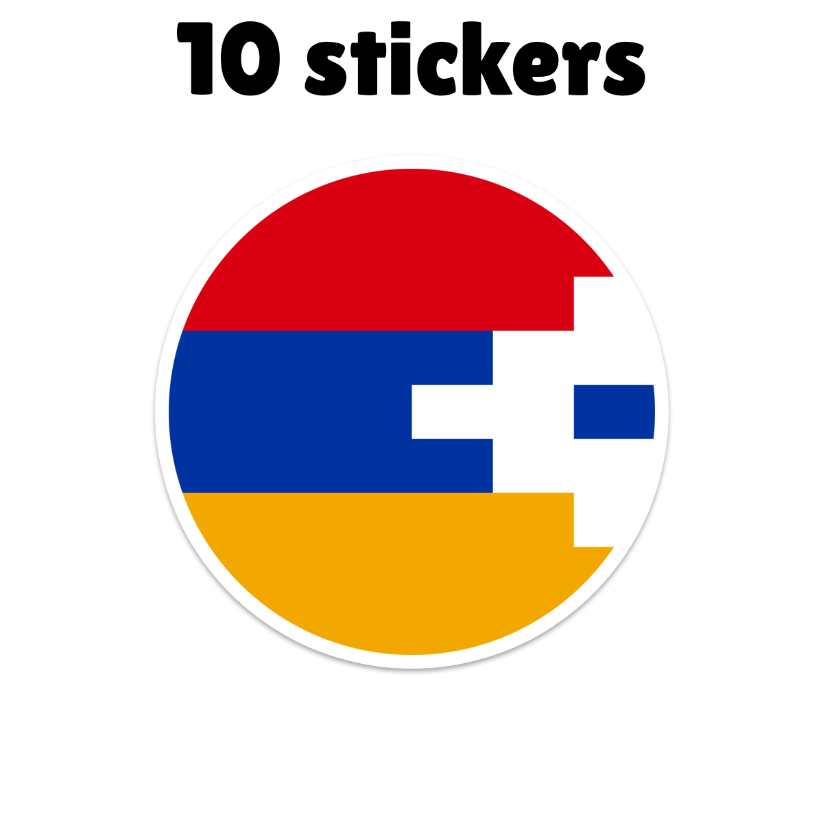 Artsakh Round Circle Flag Sticker Decal Vinyl Fade & Waterproof | eBay