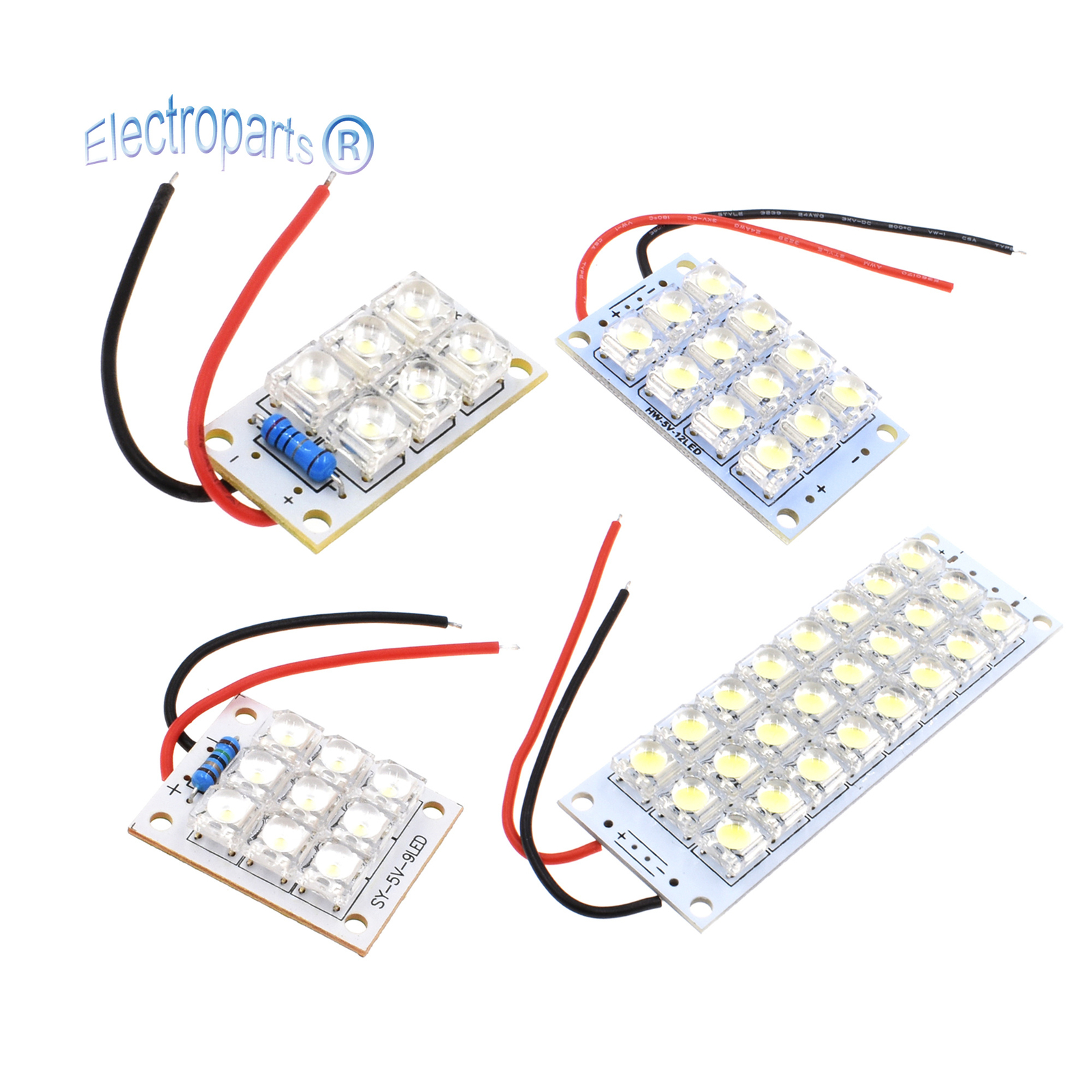 5V LED Licht Panel Board 6/9/12/24 Piranha Night Lights Lamp US | eBay