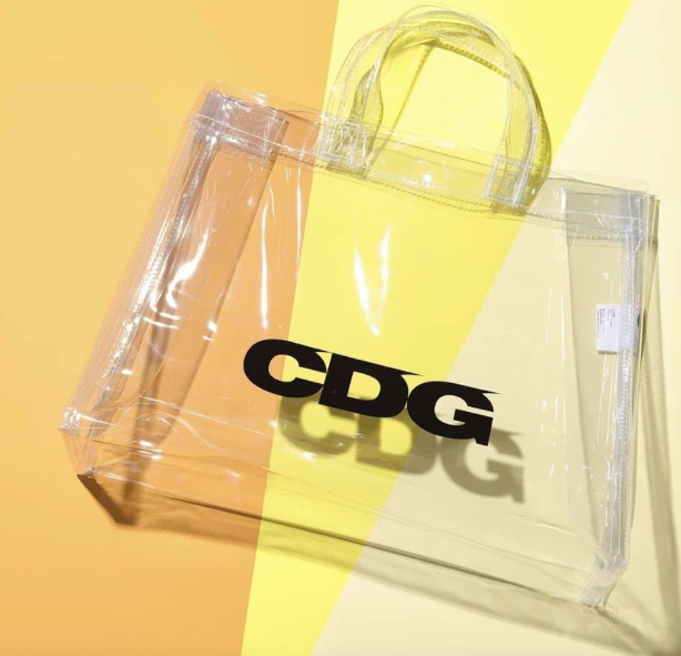 Cdg Comme Des Garcons Transparent Pvc Tote Bag Clear 35×43×13cm | eBay