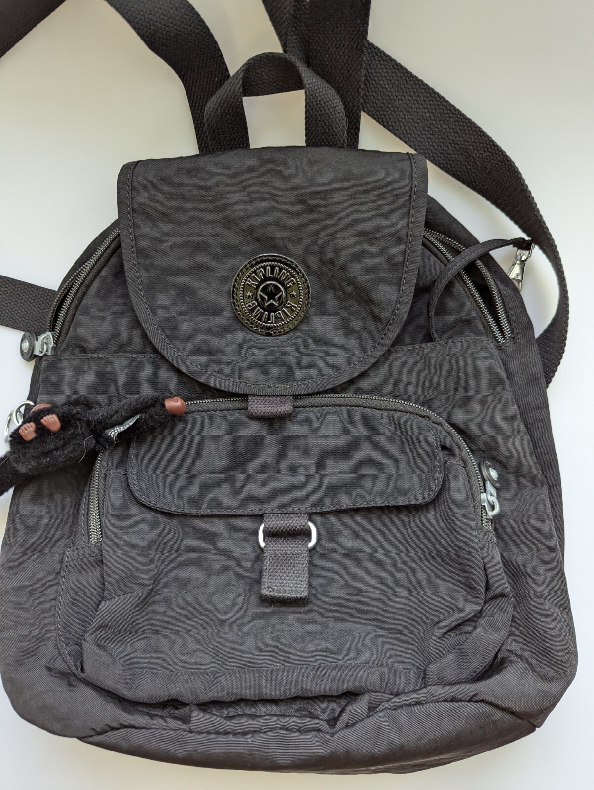 Kipling Queenie Small Backpack in Black - Gem