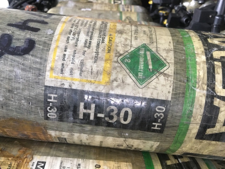 2006 H-30 SCBA Oxygen Air Tank Cylinder 4500 psi MSA Scott MFG - FREE ...
