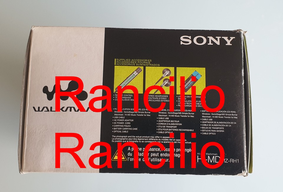 Sony Hi-MD MZ- RH1 MD-Player Minidisc original Box + original ...