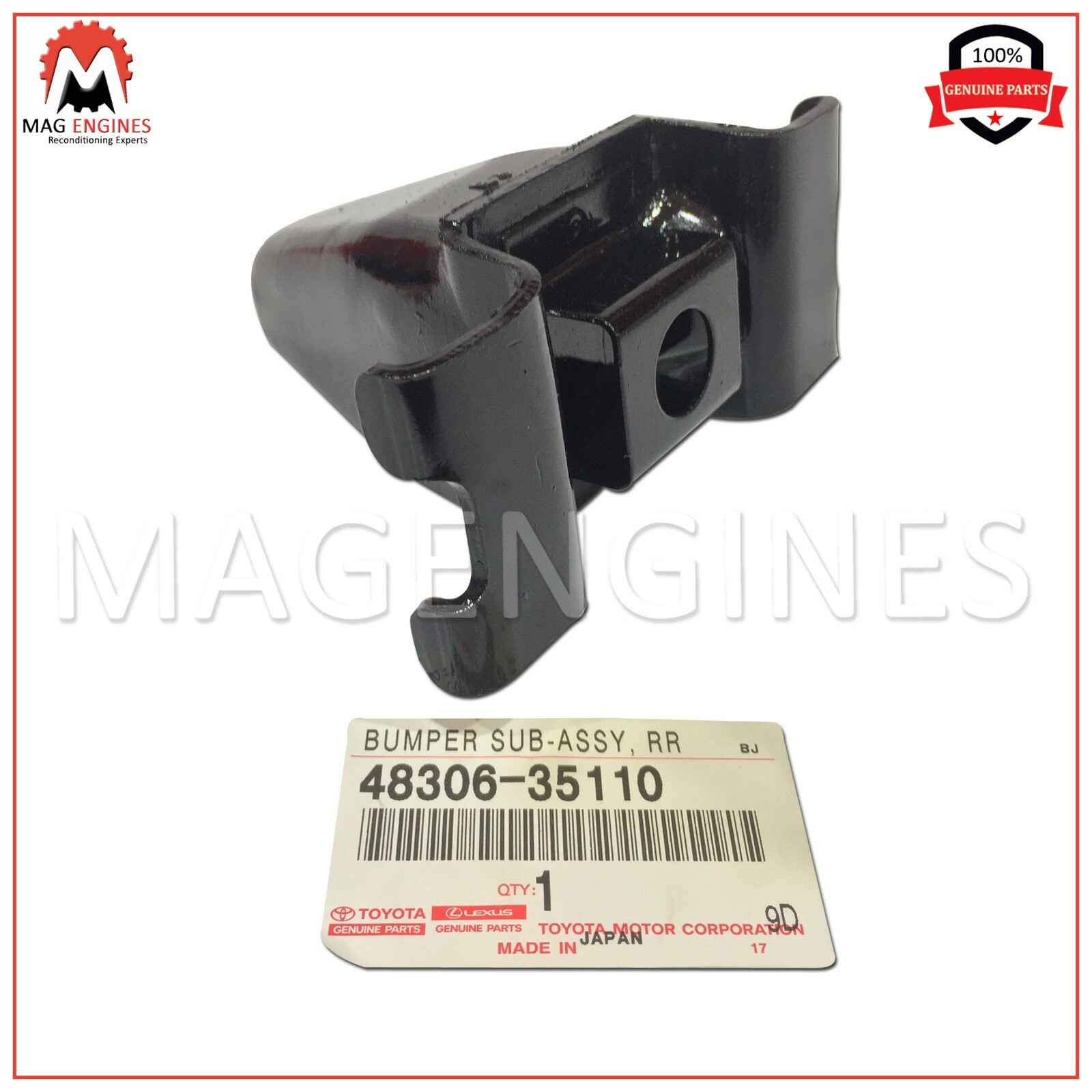 48306-35110 GENUINE OEM BUMPER SUB-ASSY, REAR SPRING 4830635110 | eBay