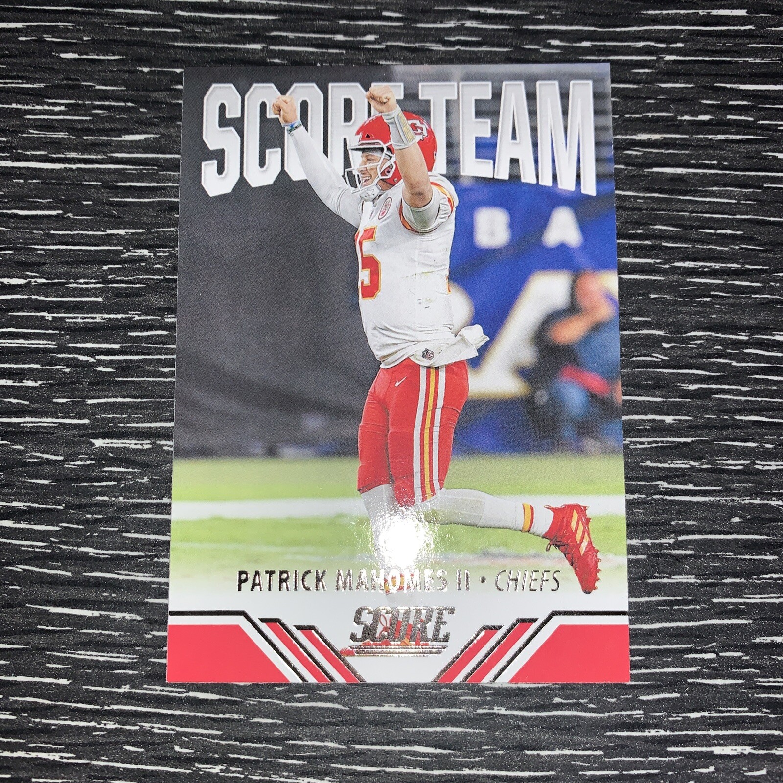 Patrick Mahomes "Score Team" 2021 Panini Score #ST1 KC Chiefs INSERT ...
