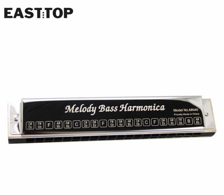 EASTTOP Melody Bass Harmonica Pocket Melody Bass Harmonica MN40 ...