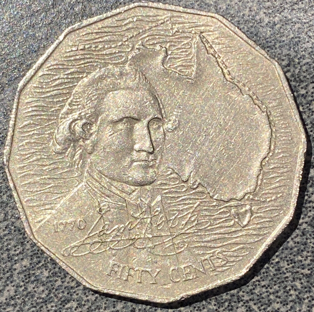 🌟Limited Edition 50 Cent Coin 1970 Captain Australian 50c Coins Special ...