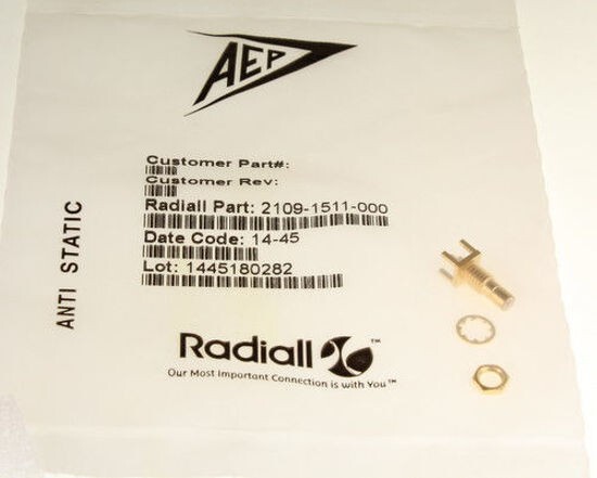 (4pcs) 2109-1511-000 Radiall Straight Male Jack Receptacle RF Connector ...