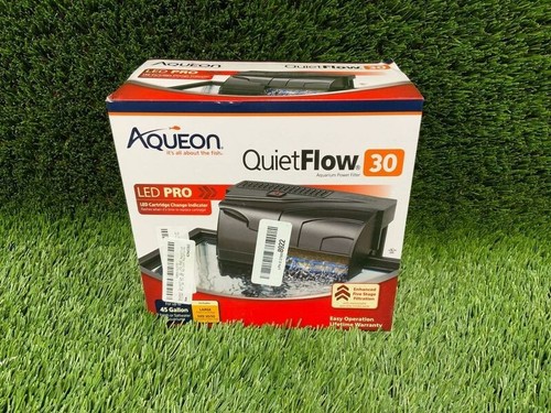 Aqueon QuietFlow 30 LED PRO Aquarium Fish Tank Power Filter For 45 Gal ...