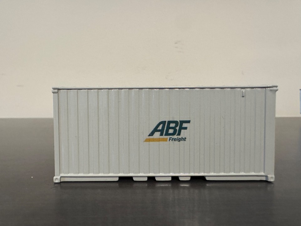 1/64 Custom DCP/First Gear Shipping Container- Gray- ABF Freight ...