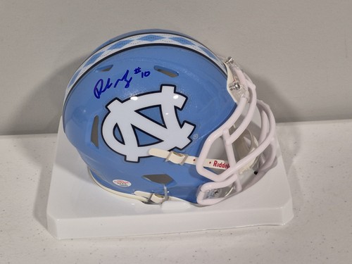 Drake Maye Signed Autographed North Carolina Tar Heels Mini Helmet COA ...
