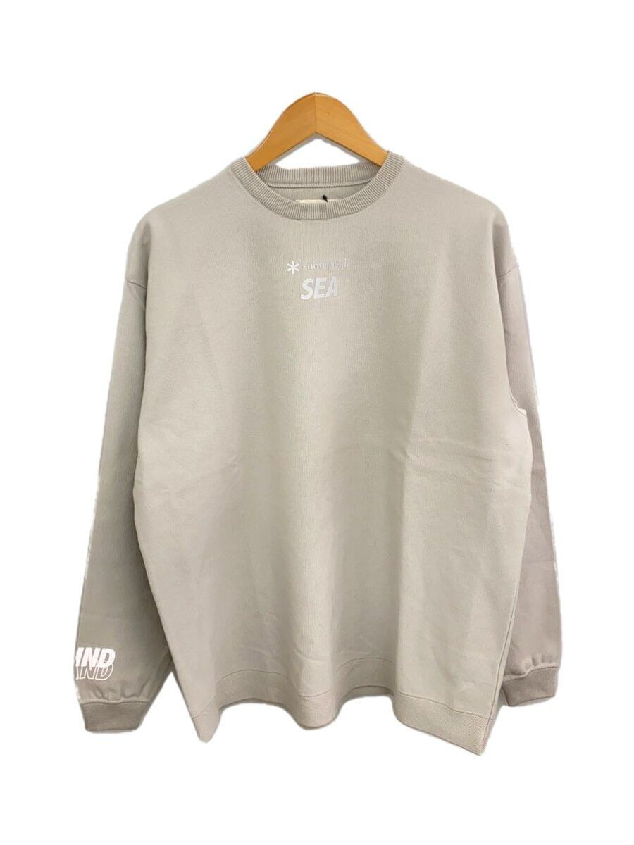 WIND AND SEA knit sweater sweatshirt logo M cotton Gray WAS WIND AND SEA knit sweater sweatshirt logo M cotton Gray WAS