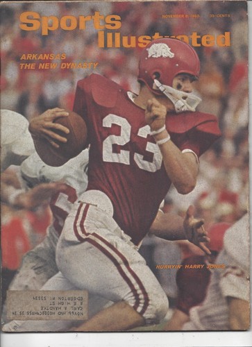 1965 Sports Illustrated magazine football Arkansas Gale Sayers Chicago ...
