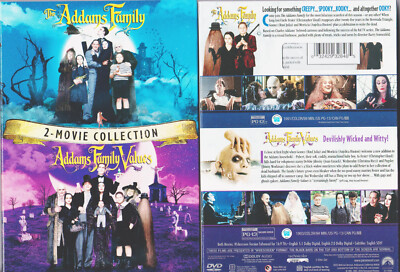 The Addams Family / Addams Family Values (DVD) Slipcover Included ...