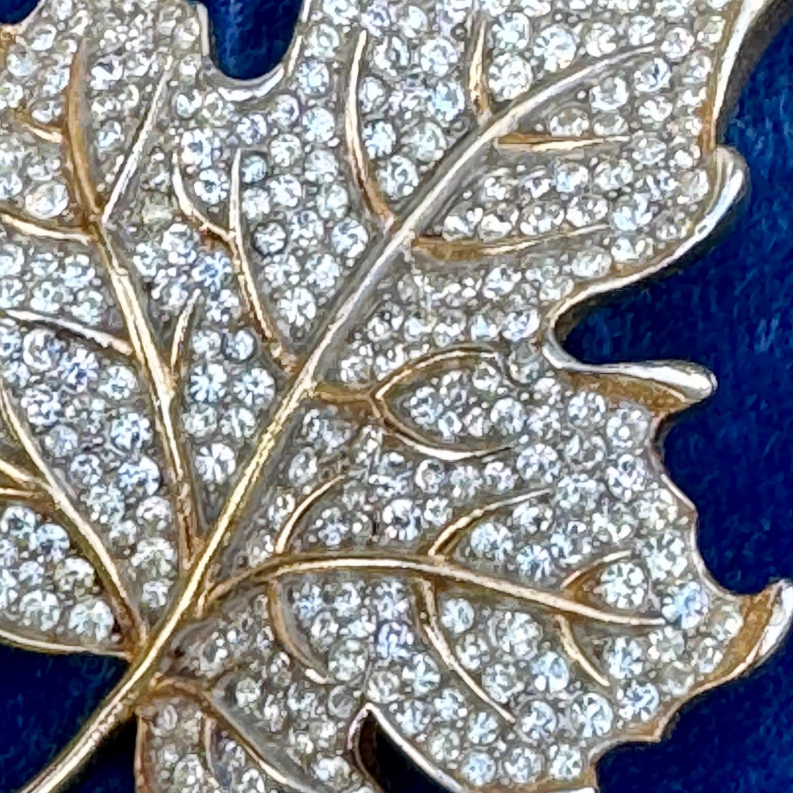 Vintage Trifari Rhinestone Maple Leaf Pin | eBay