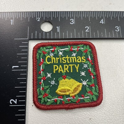 Golden Bells CHRISTMAS PARTY Holiday Patch P010 | eBay