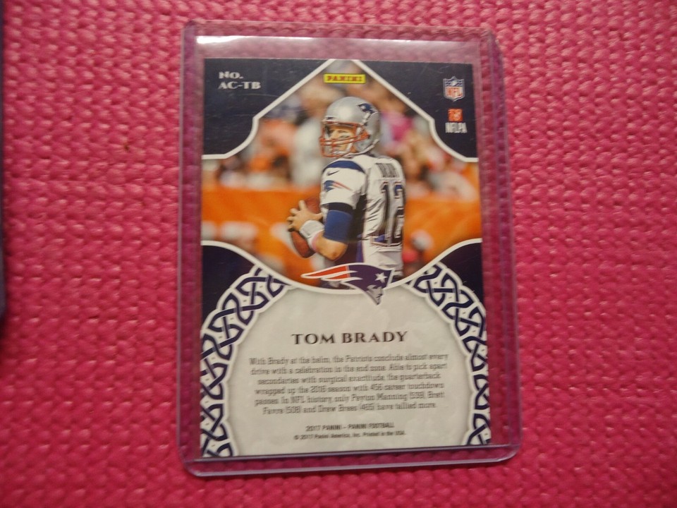 2017 Panini Accolades Tom Brady New England Patriots #AC-TB | eBay