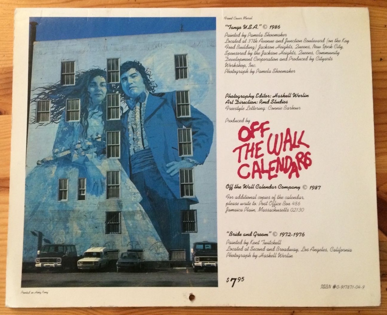 Street Art Calendar 1988 Off the Wall Calendars Graffiti Murals | eBay