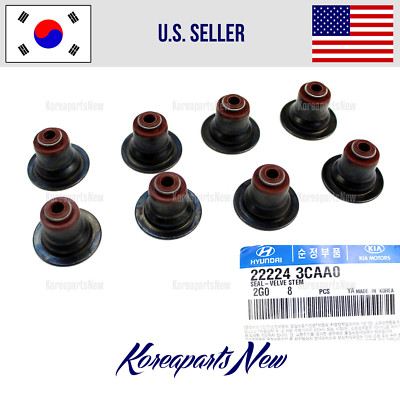 ENGINE VALVE SEALS 8PS GENUINE 222243CAA0 KIA / HYUNDAI 3.3L 3.8L 3.5L ...