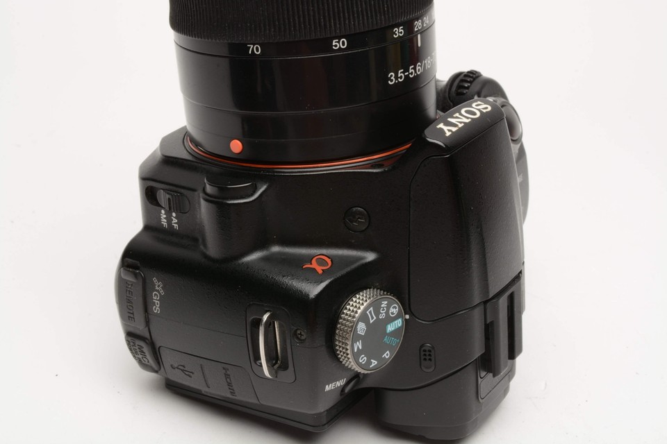 Sony Alpha SLT-A55 16.2MP Digital SLR w/18-70mm zoom, batt+charger+SD ...