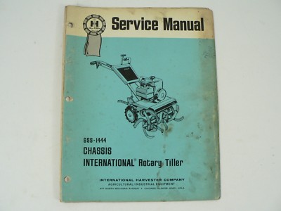 International Harvester Rotary Tiller Model 526 Blue Ribbon Service ...