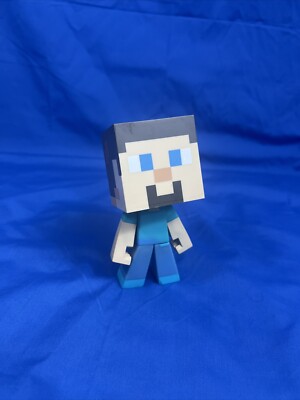 Minecraft Steve block figure Notch 6" plastic | eBay