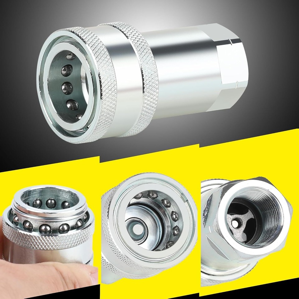 1/2'' Ag ISO 5675 Poppet Pioneer Hydraulic Quick Connect Coupler with ...