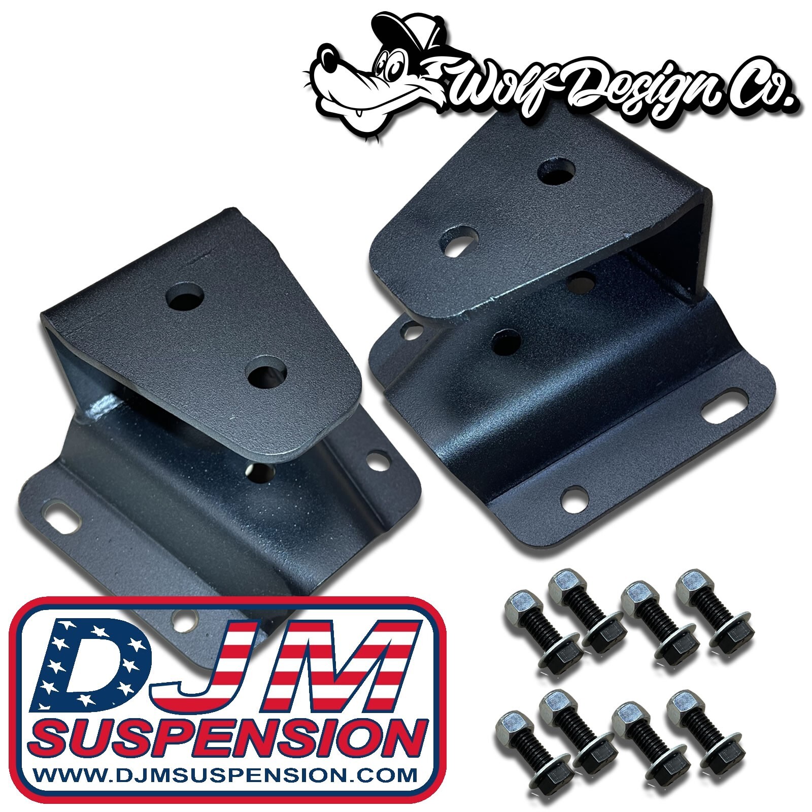 1965-1972 Ford F100 4" Drop Kit Leveling Lowering Shackles Hangers DJM ...