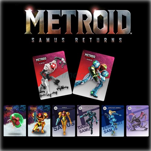 8PCS Metroid Dread Amiibo Cards Samus & EM.M.I. For Switch Oled Lite ...