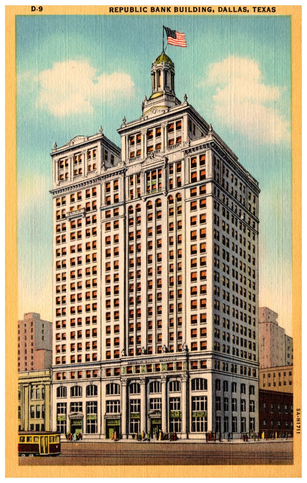 Postcard Dallas Texas Republic Bank Building | eBay