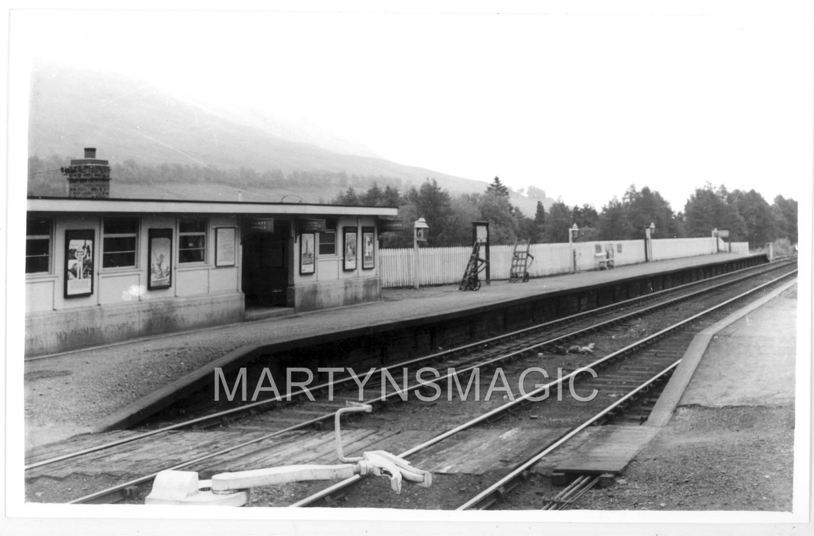 B30 Railway Photograph (wet room printed) CR Tyndrum Lower Station ...