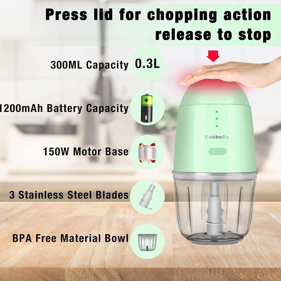 Food Processor - Cordless Mini Food Processor and Small Food Chopper ...