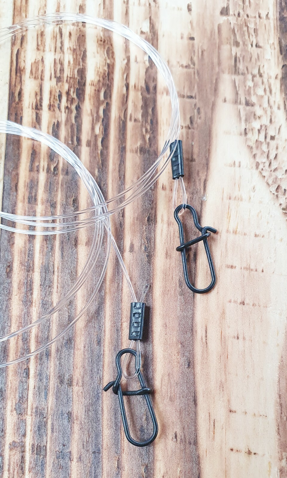 25LB - 4 X FLUOROCARBON LEADERS 50CM - 5 SNAP OPTIONS PERCH FISHING ...